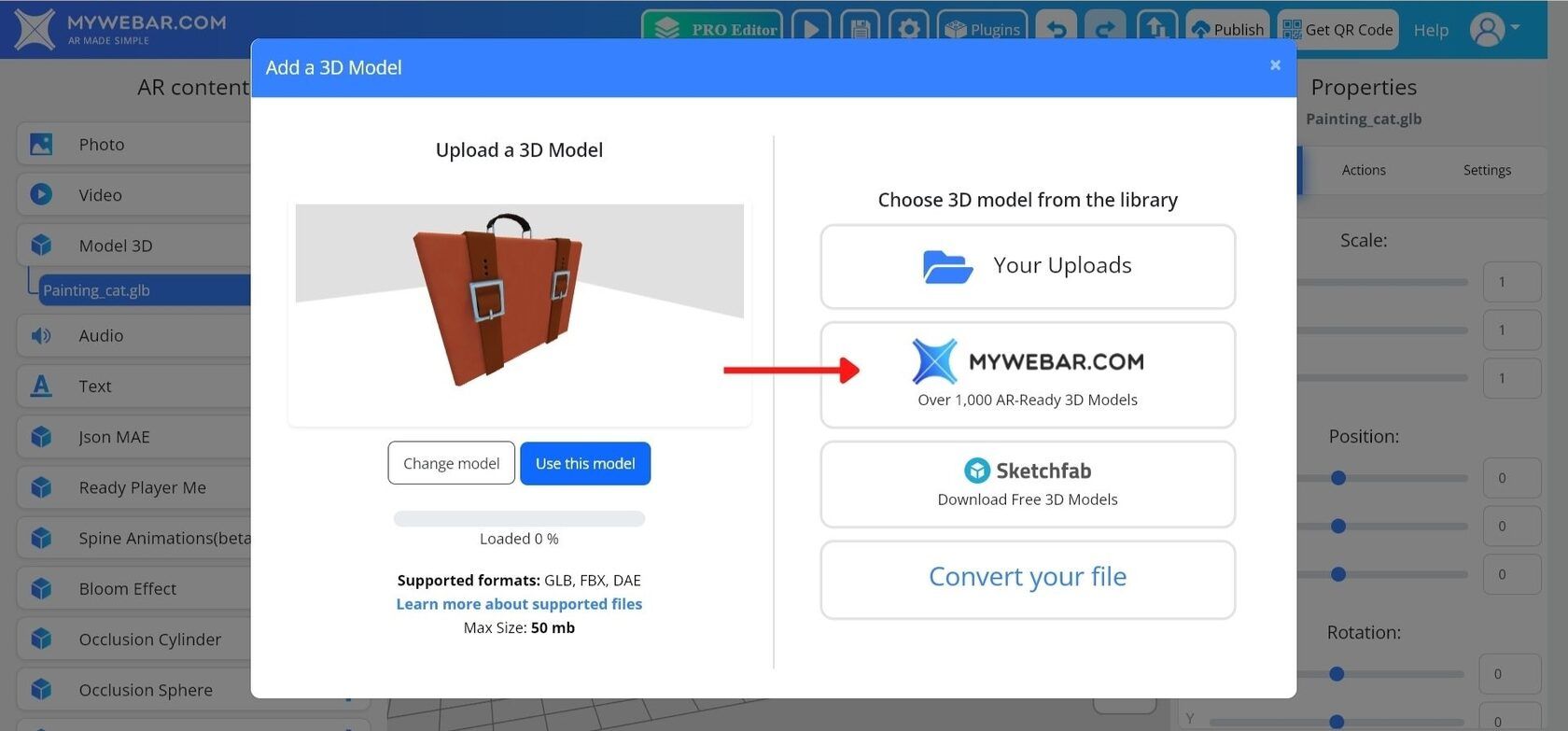 New in MyWebAR: 6 New Categories of 3D Models